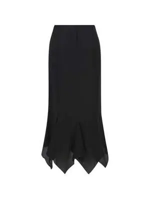 Valentino Garavani Crêpe De Chine Midi Skirt