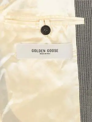 GOLDEN GOOSE Prince Of Wales Wool Blazer