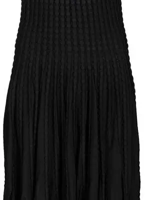 Alaïa A-line Flared Knit Skirt