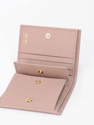 Prada Small Saffiano Leather Wallet - Multicolor