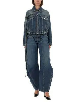 JEAN PAUL GAULTIER Low-rise Wide Leg Jeans - Blue