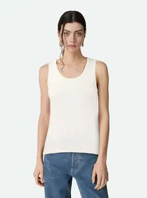 Bottega Veneta Ribbed Cotton Tank Top - Multicolor