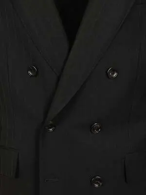 TOM FORD Double-breasted Wool Blazer - Black