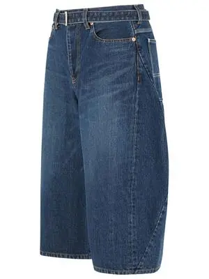 Sacai Cotton Balloon Wide Leg Jeans