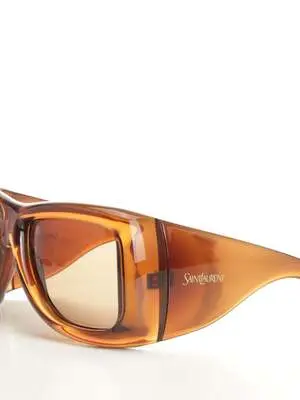 Saint Laurent Oversized Injected Frame Sunglasses