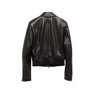 Balenciaga Leather Jacket With Zip Fastening