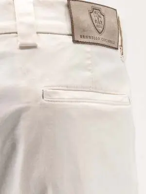 Brunello Cucinelli Stretch Cotton Trousers - Multicolor