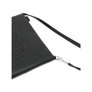 Fendi Calf Leather Embossed Logo Clutch Bag