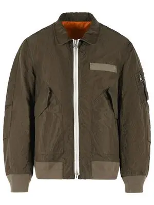 Sacai Nylon Bomber Jacket - Green