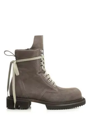 Rick Owens Lace-up Leather Ankle Boots - Brown