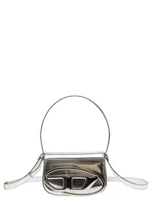 DIESEL® 1dr' Shoulder Bag In Laminated Leather - Silver