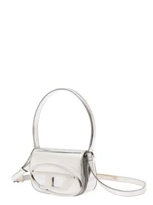 DIESEL® 1dr' Shoulder Bag In Laminated Leather - Silver