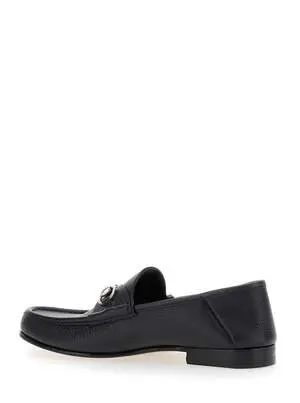 Gucci Horsebit Detail Loafers In Hammered Leather