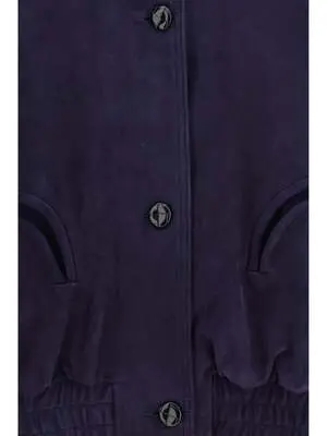 BLAZÉ MILANO Viva Charlie Suede Bomber Jacket - Blue