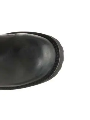 Balenciaga Venom Leather Buckled Boots - Black