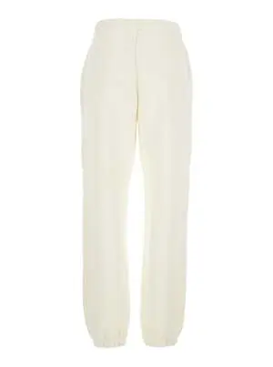 Moncler Cotton Blend Sweatpants With Logo Patch - Multicolor