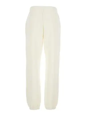 Moncler Cotton Blend Sweatpants With Logo Patch - Multicolor