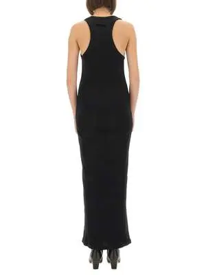 JEAN PAUL GAULTIER Ribbed Sleeveless Maxi Dress With Embellished Straps