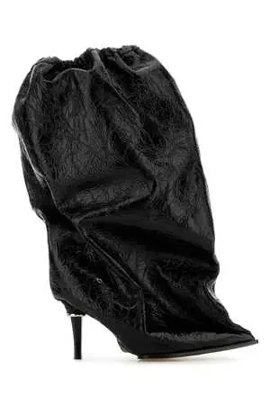 Alexander McQueen Leather Ankle Boots - Black