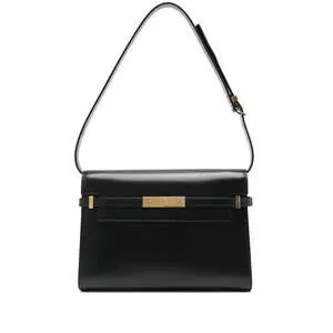 Saint Laurent Calf Leather Shoulder Bag - Black