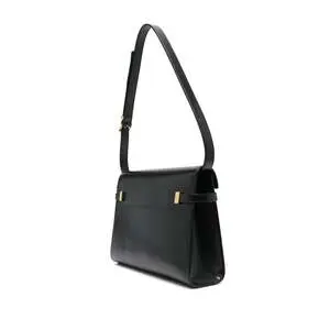 Saint Laurent Calf Leather Shoulder Bag - Black
