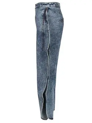 Alaïa Petal Silhouette Denim Pants