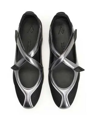 Attico Floor 01 Flat Ballerina - Black