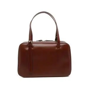 A.p.c. Leather Shoulder Bag With Zip Closure - Brown