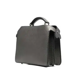 Fendi Grey Calf Leather Satchel Bag - Gray
