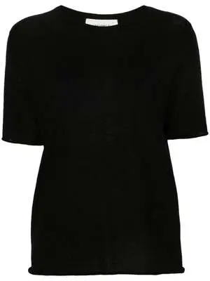 LISA YANG Ari Short-sleeve Cashmere Knit T-shirt