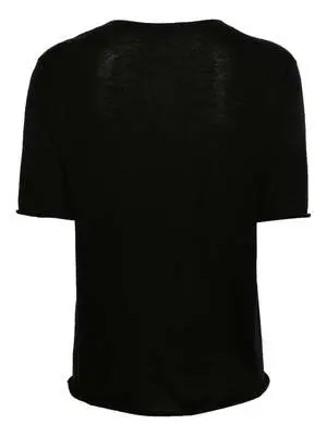 LISA YANG Ari Short-sleeve Cashmere Knit T-shirt
