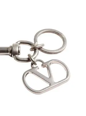 Valentino Garavani Brass Vlogo Charm Keyring