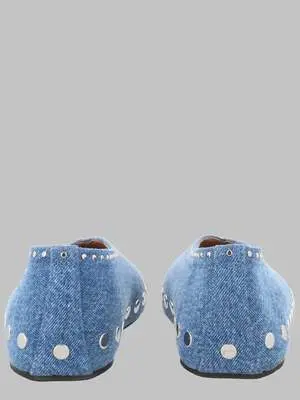 GANNI Ballerina Jenny Flats - Blue