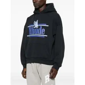 Rhude Cotton Printed Logo Hoodie