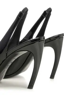 Attico Slingback Viper Heel - Black