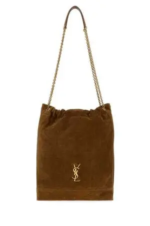 Saint Laurent Suede Jamie Pochon Shoulder Bag - Brown