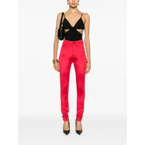 Saint Laurent High Waisted Skinny Trousers