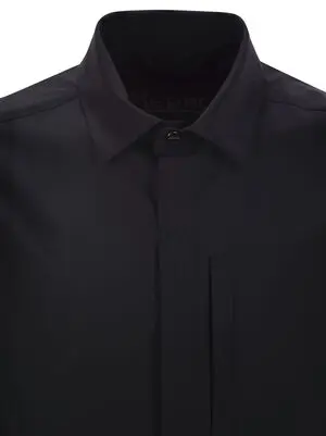 Herno Shirt-cut Jacket In Technical Wool - Blue