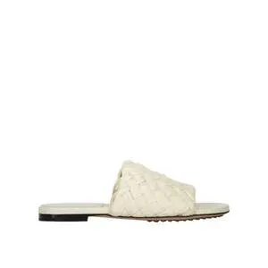 Bottega Veneta Woven Leather Square Toe Mules