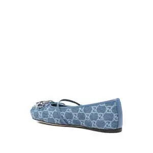 Gucci Gg Monogram Ballet Flats