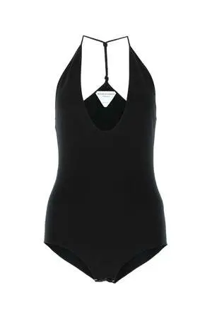 Bottega Veneta Cashmere Blend Halter Bodysuit - Black