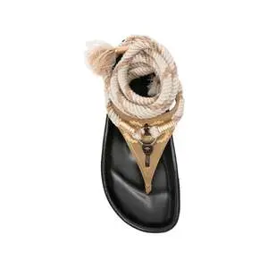Isabel Marant Étoile Taupe Rope-tie Sandals - Brown