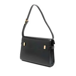 Saint Laurent Calf Leather Shoulder Bag - Black