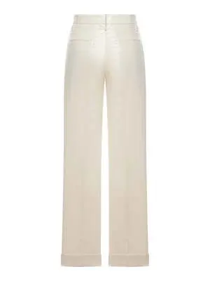 Brunello Cucinelli Tailored Wide-leg Linen Trousers - Multicolor