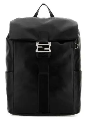 Fendi Leather Flux Backpack - Black