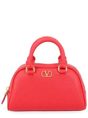 Valentino Garavani Leather Top Handle Bag - Red