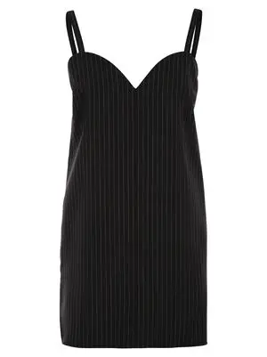 Max Mara Elam Pinstripe Wool Cloth Dress
