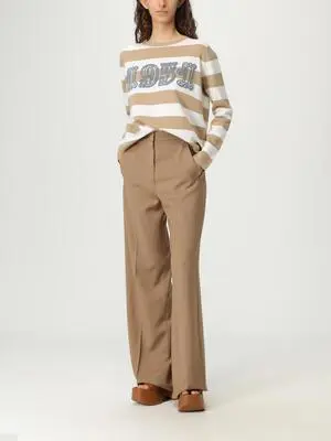 Max Mara Striped Wool Sweater With Applique Detail - Multicolor