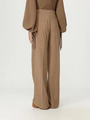 Max Mara Hazel Wide Leg Wool Trousers - Brown