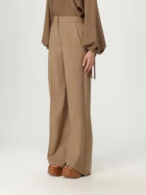 Max Mara Hazel Wide Leg Wool Trousers - Brown